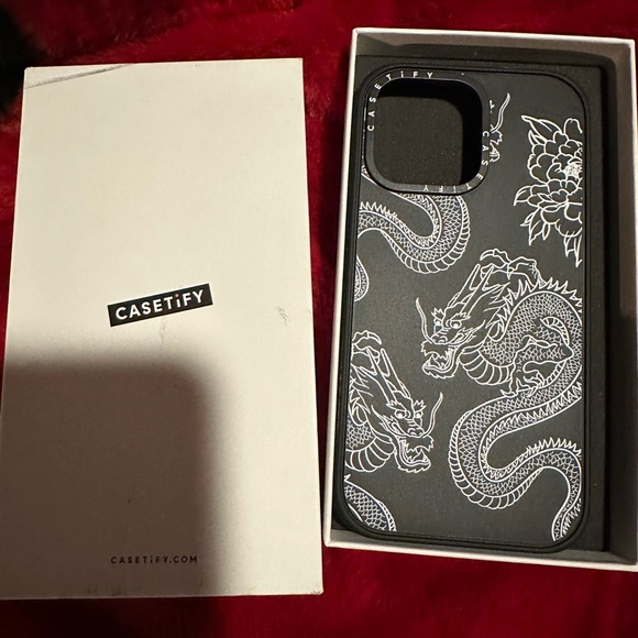 Casetify | Cell Phones & Accessories | Matte Black With Dragons Casetify Iphone 4 Pro Max Case ...